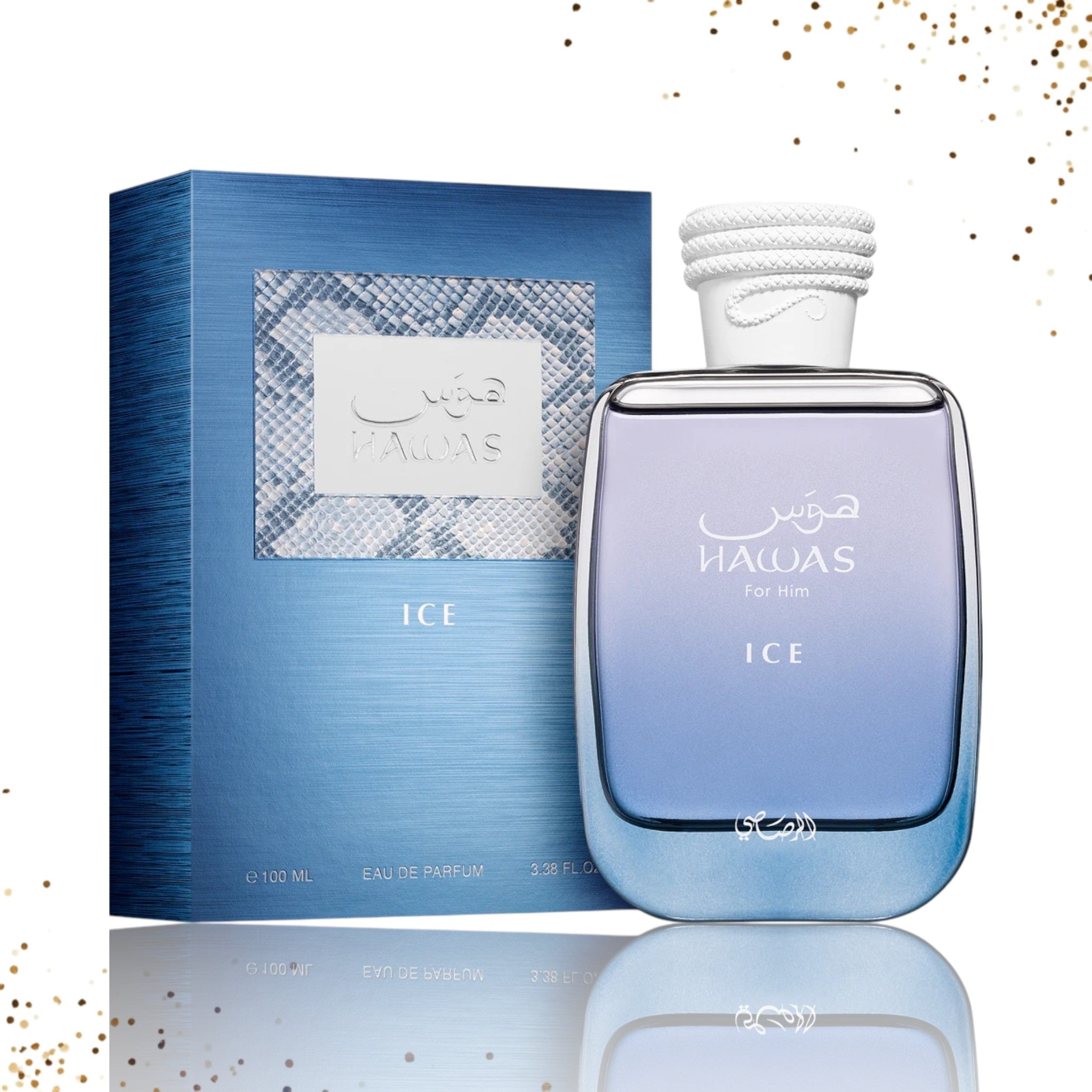 Hawas Ice by Rasasi 3.4oz Eau de Parfum for Men – SADULUXURY PERFUMES